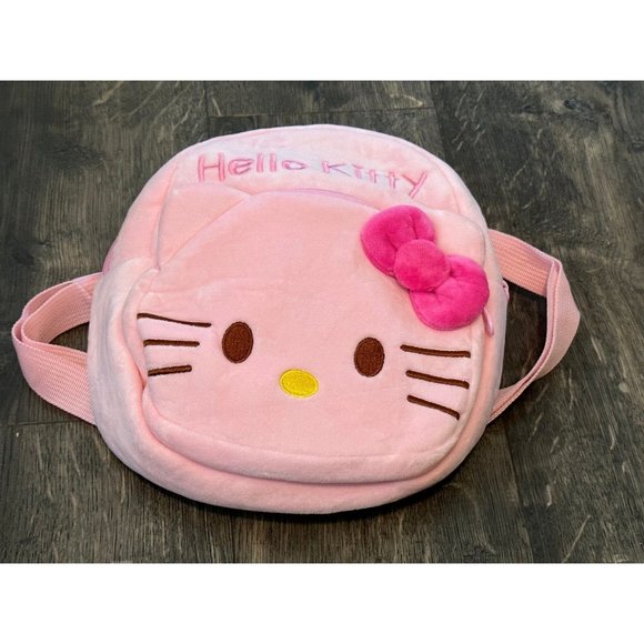 Hello Kitty | Accessories | Plush Backpack Pink Hello Kitty Child Girl ...
